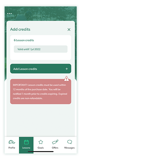 Lesson credits explained - Lesson Pro